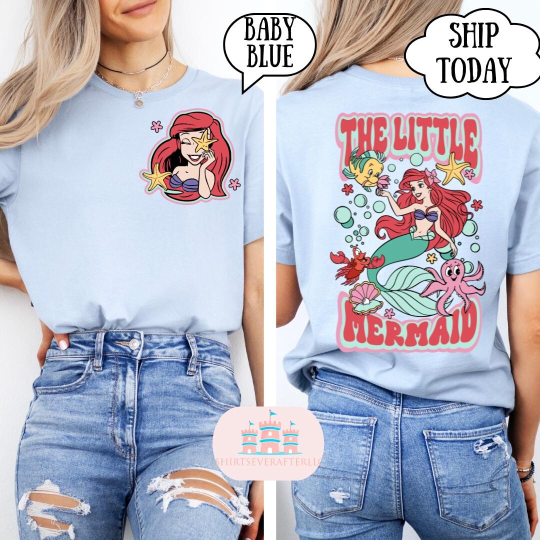 Ariel13, Women's Little Mermaid Shirt, Women's Little Mermaid Ariel ...