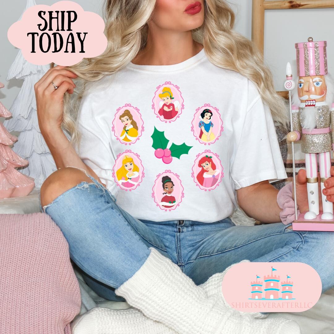 Disney Princess Christmas Shirt, Besties Christmas Matching Shirt ...