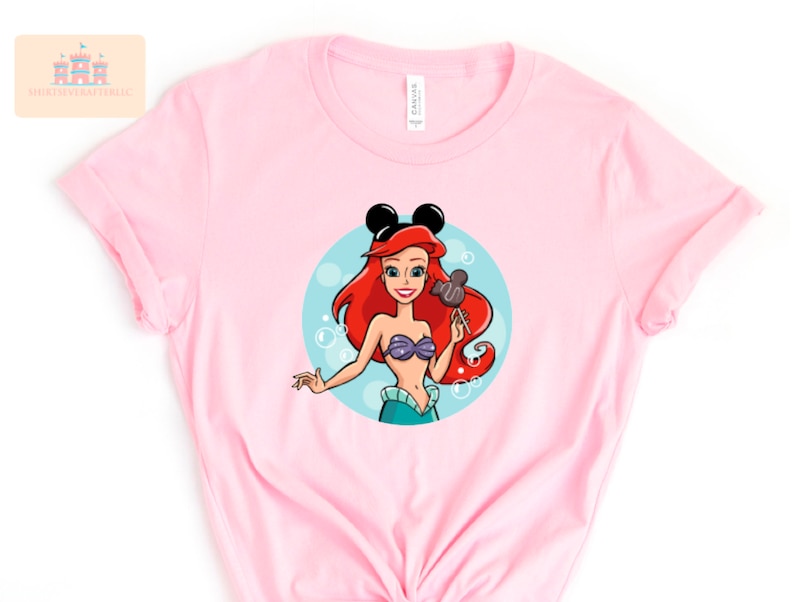 Women's Little Mermaid Shirt Women's Little Mermaid | Etsy