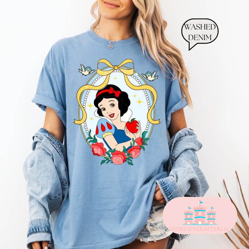 Comfort Color® Princess Snow White Shirt, Vintage Snow White Shirt ...