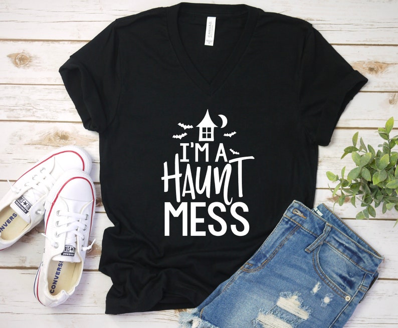 Im a Haunt Mess, Haunted Shirt, Women's Halloween Shirt - Womens Shirt ...