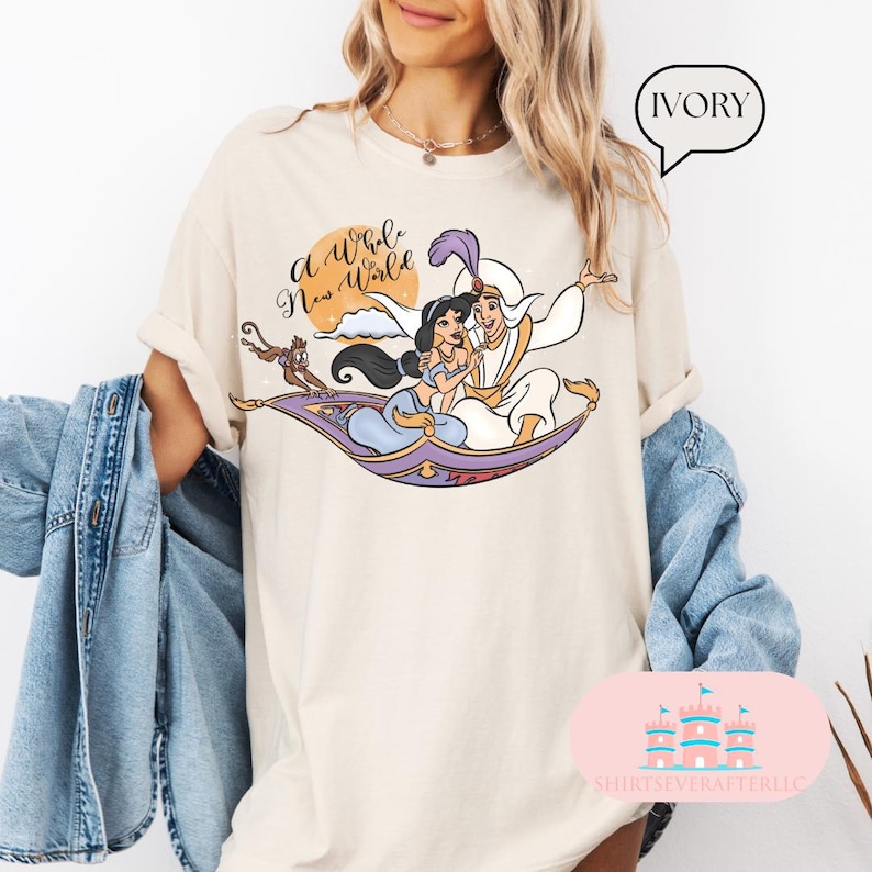 Comfort Color® Disney Princess Shirt, Jasmine Shirts, Disney Jasmine ...