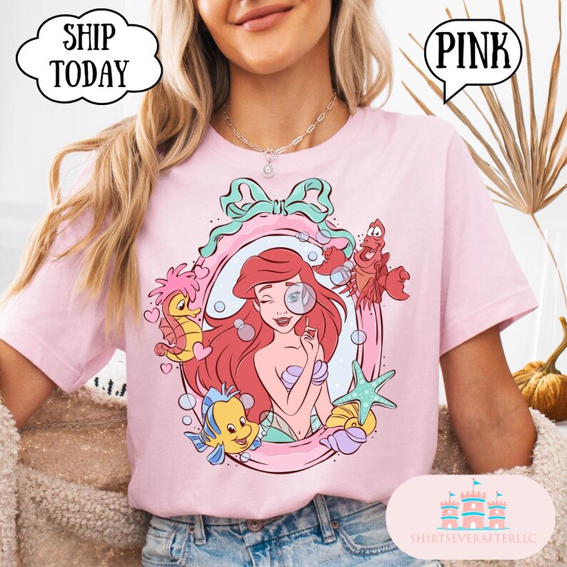Women's Little Mermaid Shirt, Women's Little Mermaid Ariel Shirt, Ariel ...
