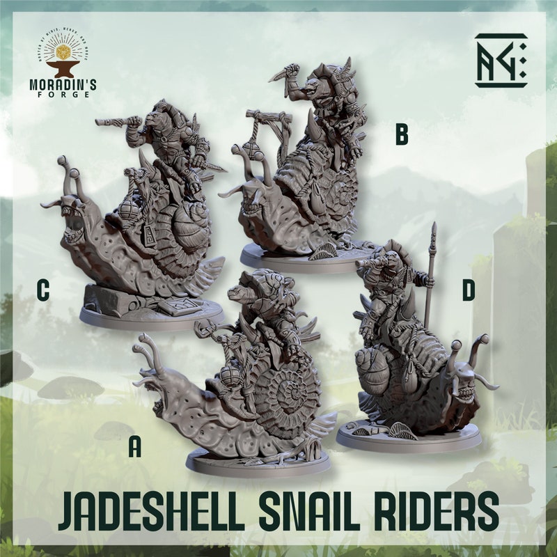 Snail Rider Miniature - Etsy