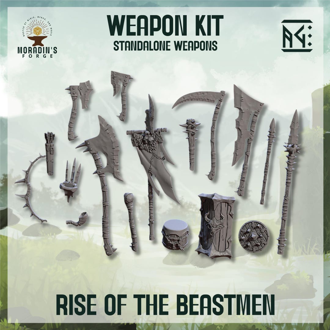 Rise of the Beastmen Weapon Kit (scatter, Props, Terrain, Building ...