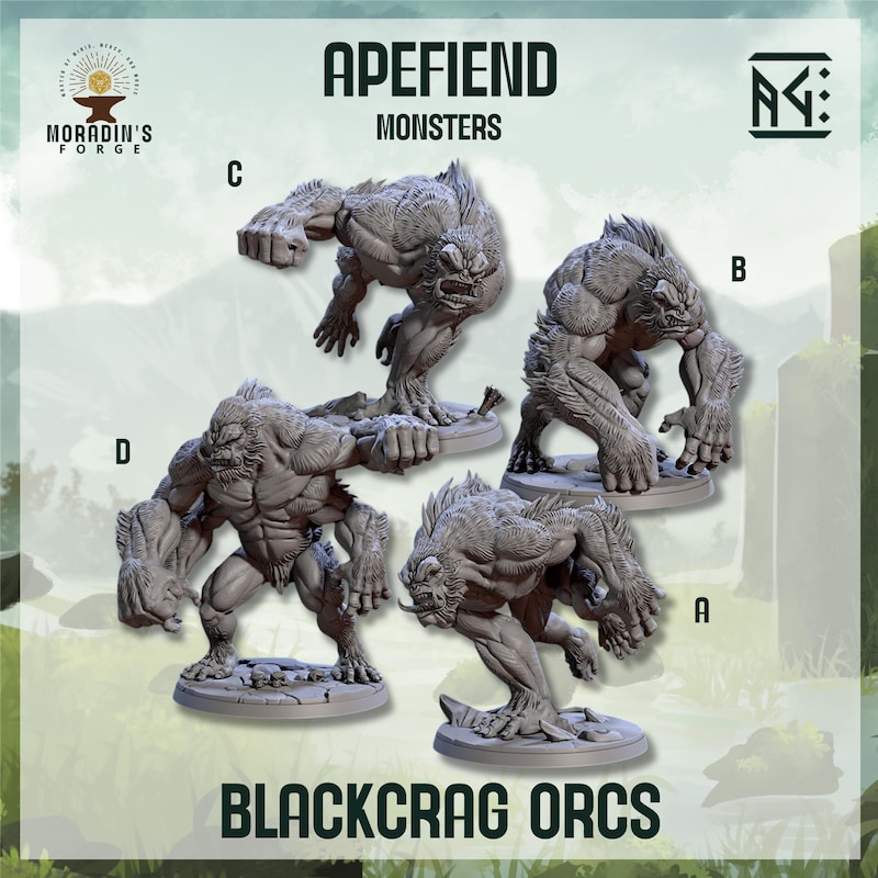 Demon Ape Miniature - Etsy