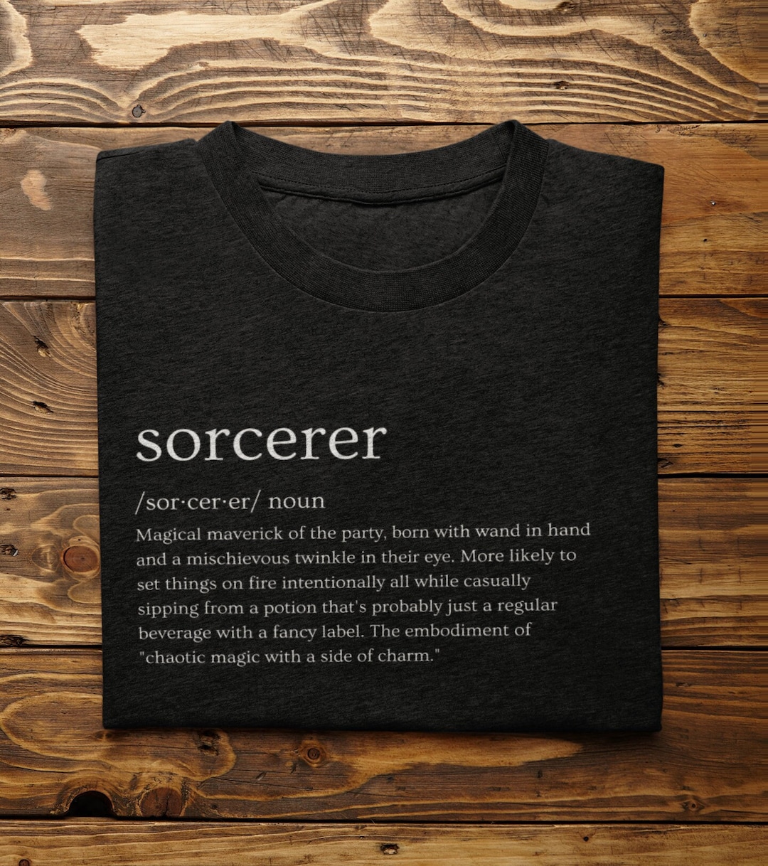 Definition of A Sorcerer D&D Graphic Unisex Tee - Etsy