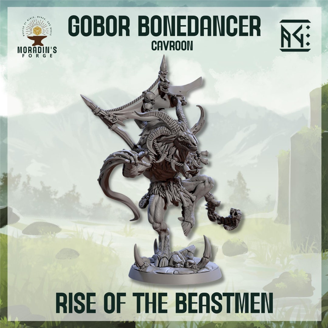 Gobor Bonedancer (monster, Satyr, Goatman, Uniox) - 3D Printed Role ...