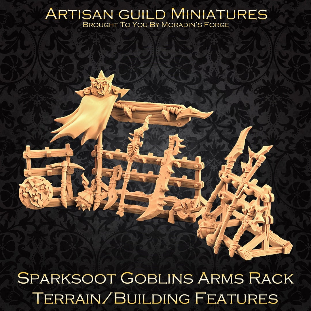 Sparksoot Goblins Arms Rack (weapons, Props, Terrain, Building) - 3D ...