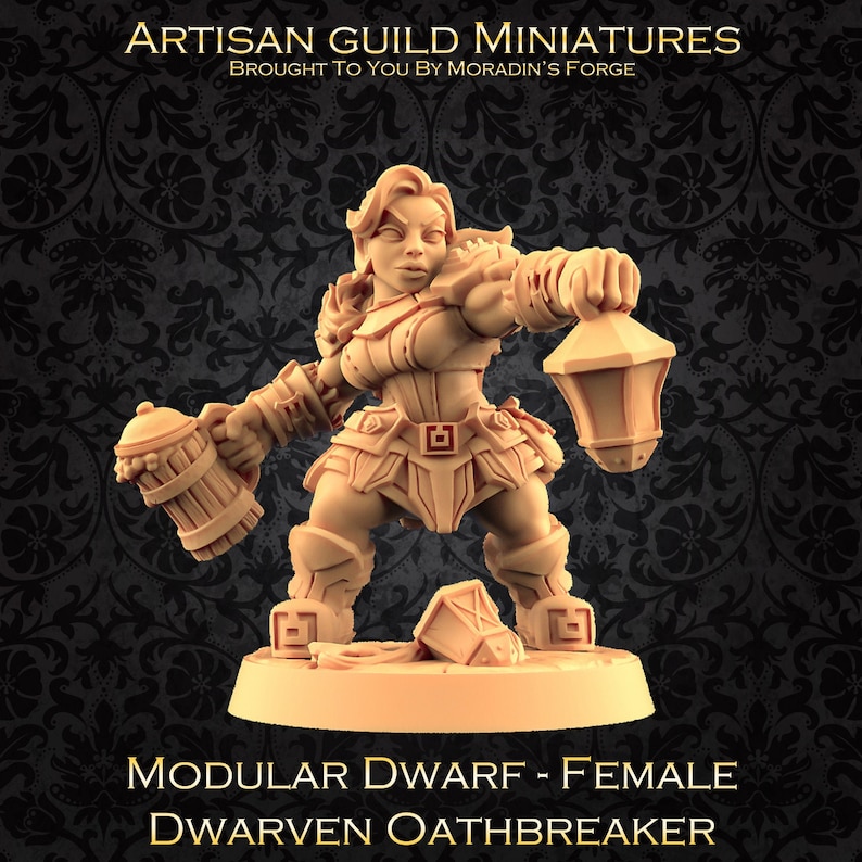Modular Dwarven Oathbreaker Female E (dwarf, Ranger, Fighter, Artificer ...