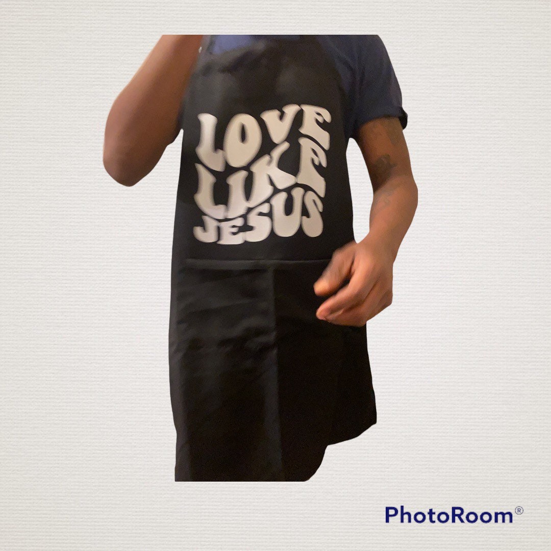 Love Like Jesus Apron's Spiritual Aprons Inspirational Cooking Attire ...