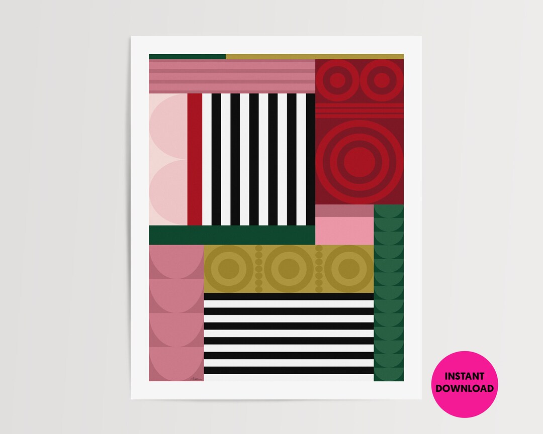 Kaleidoscope Art Printable | Printable | Digital Download | Bold ...