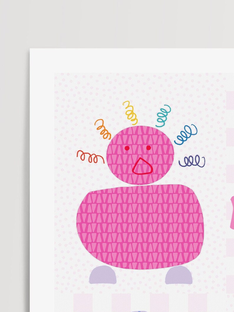 Happy Critters Art Printable Printable Digital Download - Etsy