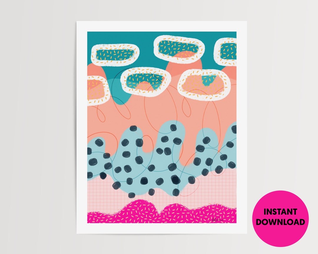 Parfait Art Printable | Printable | Digital Download | Pastel Color ...