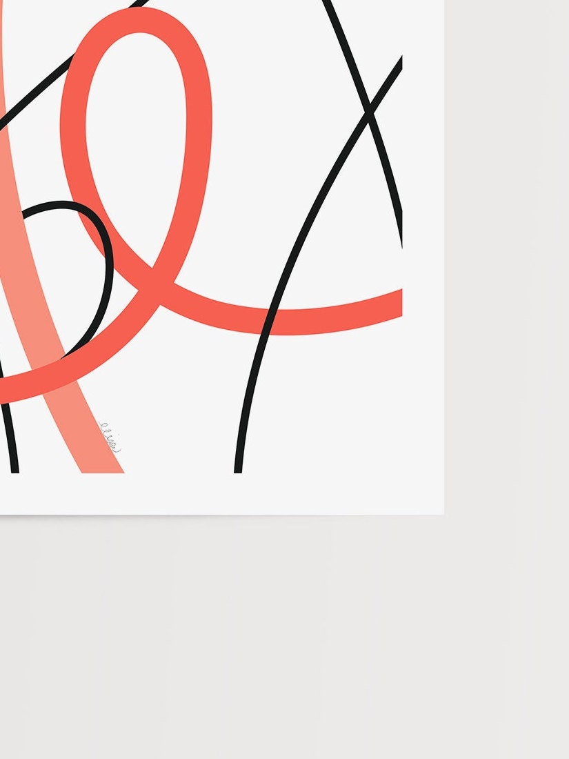 Loopy Loop Art Print by Elisa Bell UNFRAMED Giclée Art Print on High ...