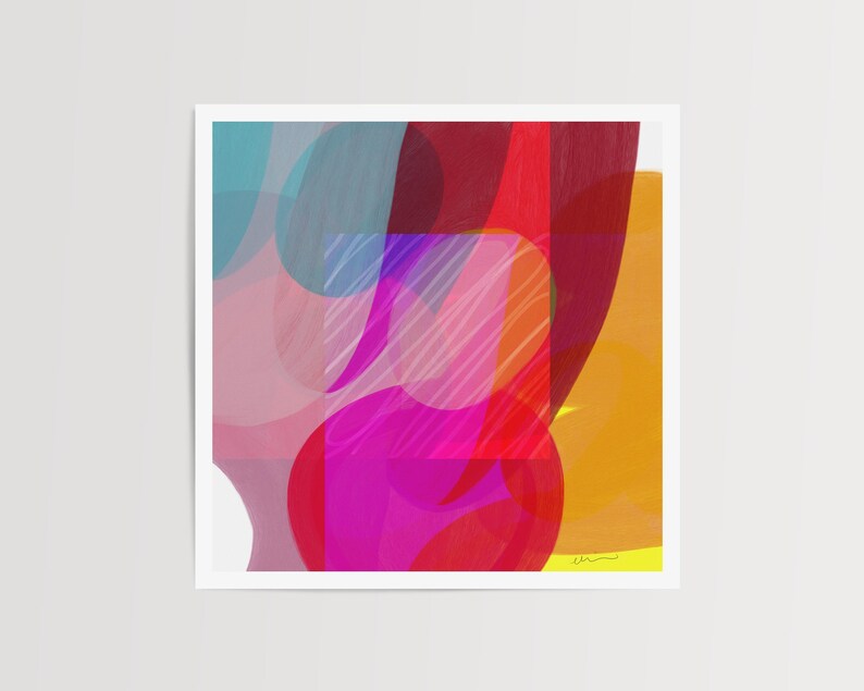 Foxy Boxy Art Printable | Printable | Digital Download | Abstract Art ...