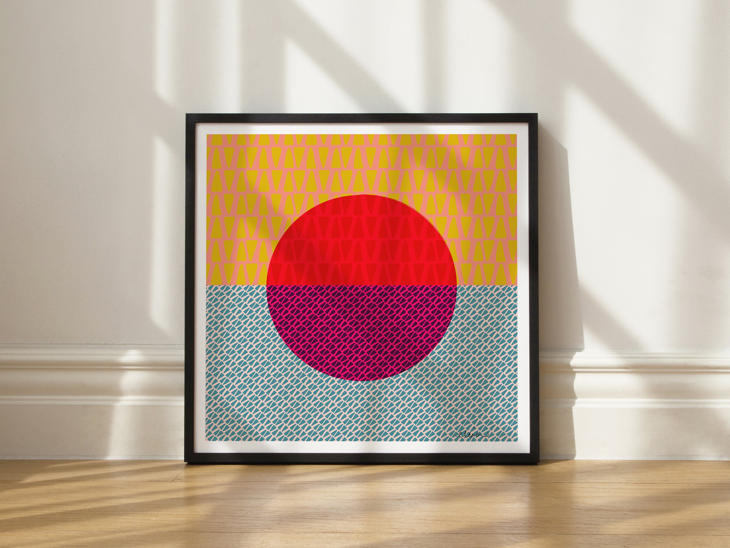 Red Moon Art Print by Elisa Bell UNFRAMED Giclée Art Print on High ...