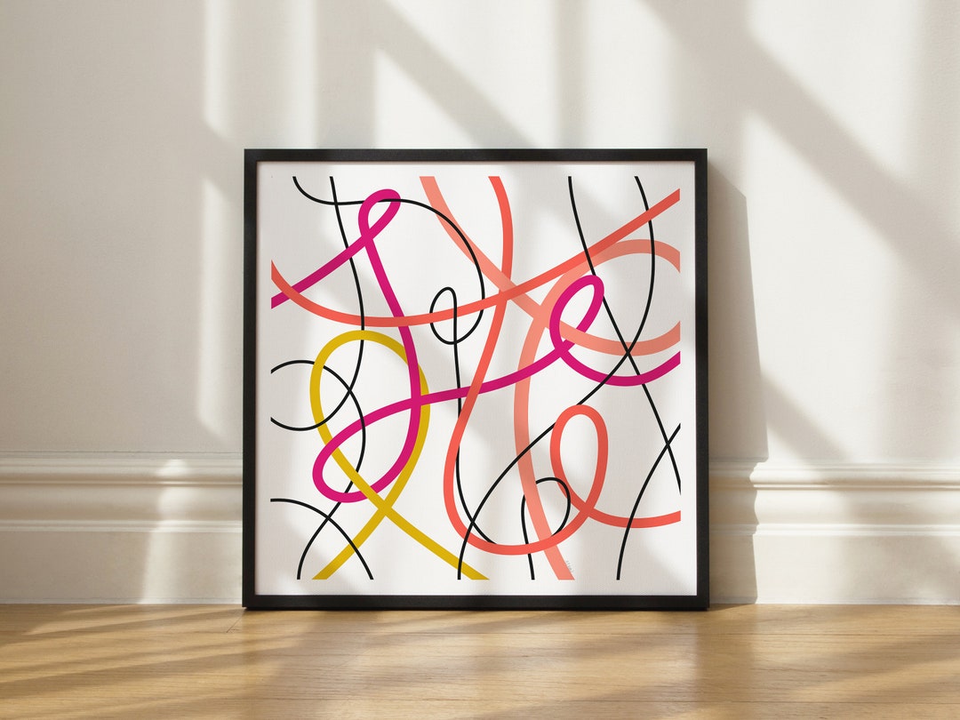 Loopy Loop Art Print by Elisa Bell UNFRAMED Giclée Art Print on High ...