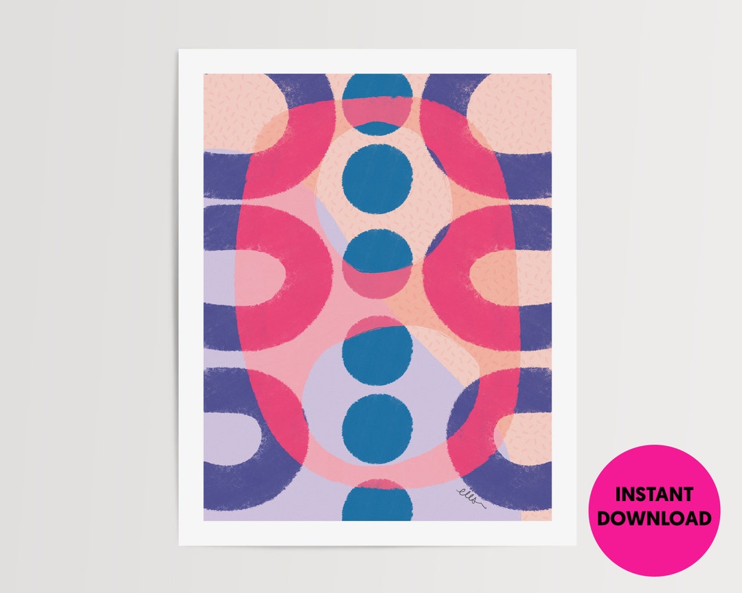 Interspace Art Printable | Printable | Digital Download | Boho Chic Art ...