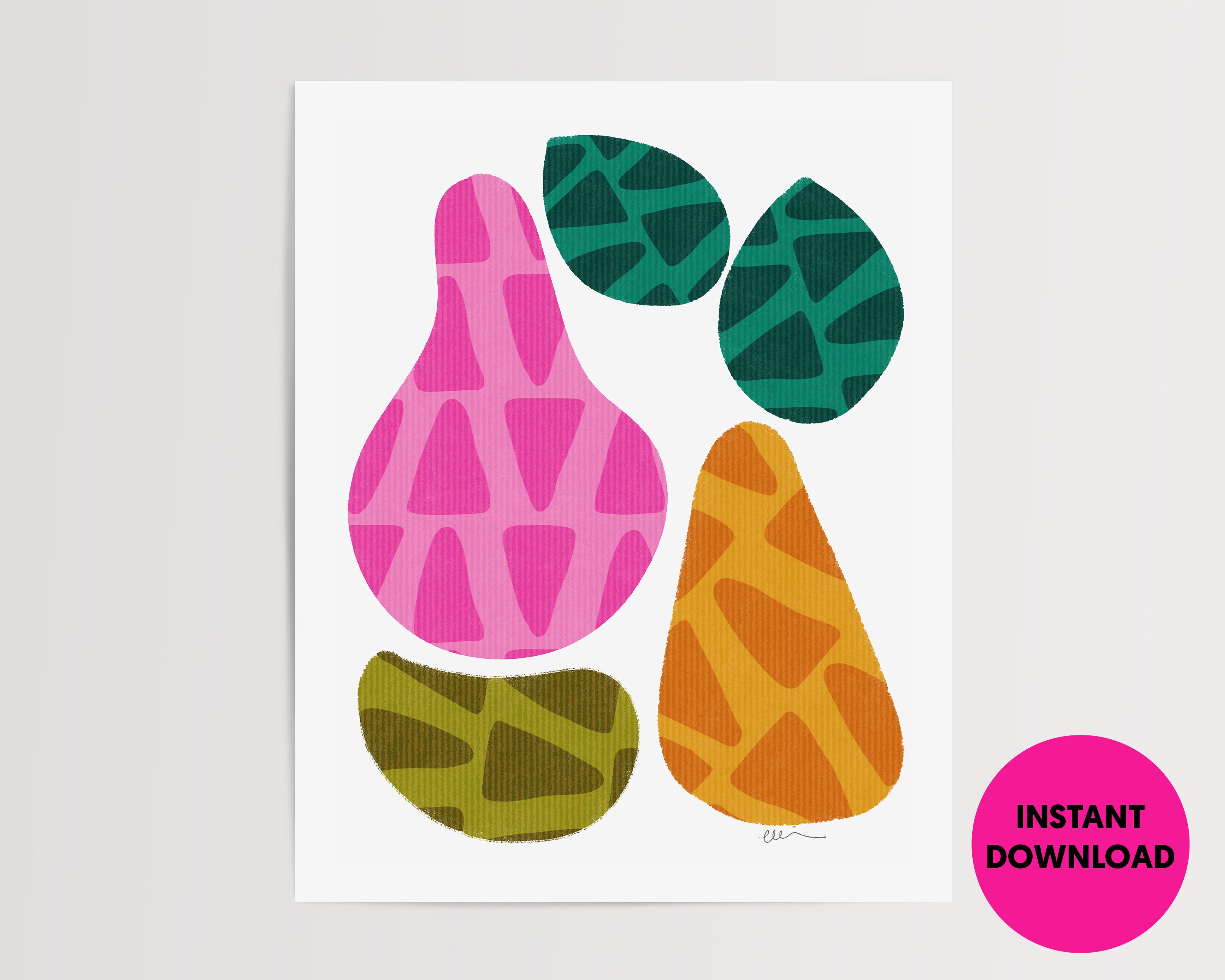 Jumbled Face Art Printable Printable Digital Download - Etsy