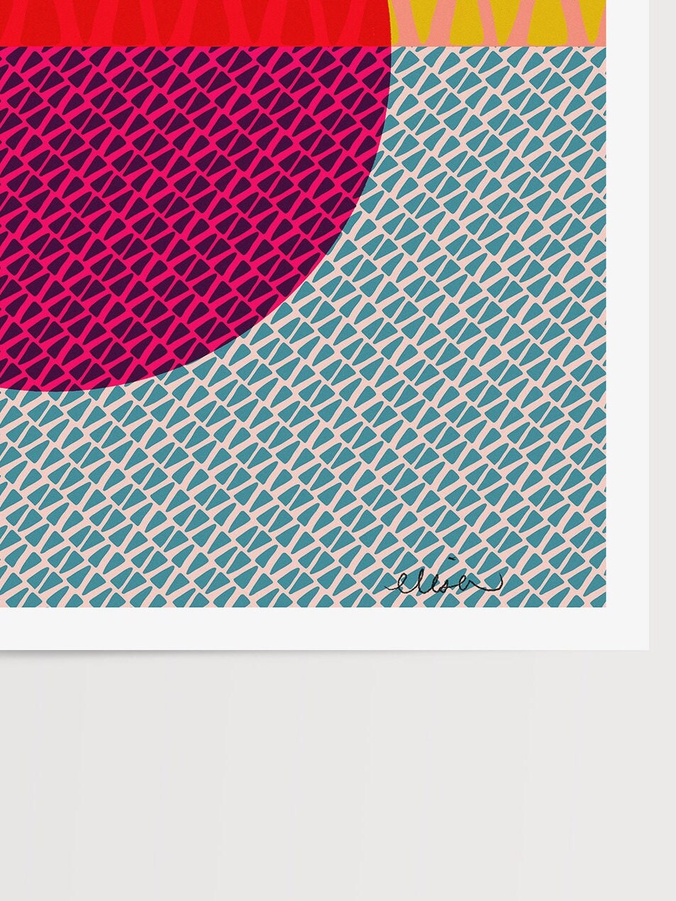 Red Moon Art Print by Elisa Bell UNFRAMED Giclée Art Print on High ...