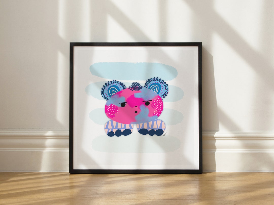 Meh Bear Art Print by Elisa Bell (UNFRAMED) | Giclée Art Print on High ...