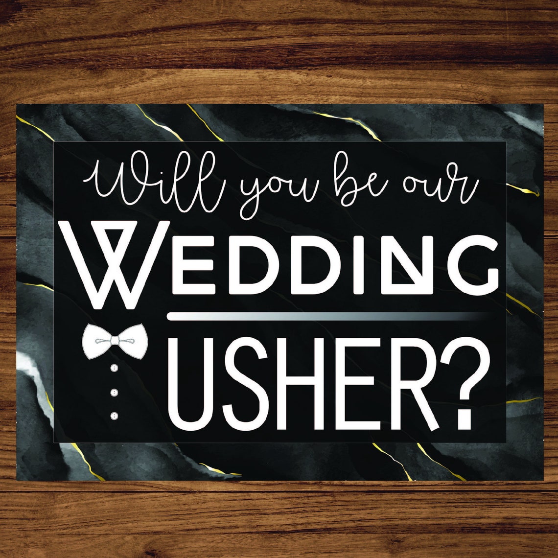 Usher Proposal, Will You Be Our Usher, Wedding, Digital Download, DIY ...