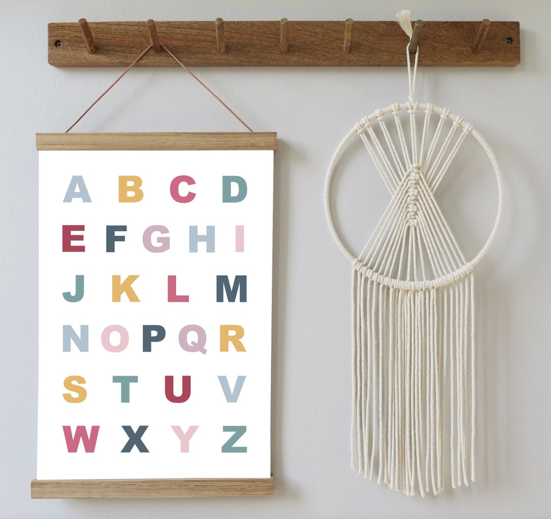 ABC Capital Letters Colorful / the Alphabet / Print in Sizes A4 or A3 ...