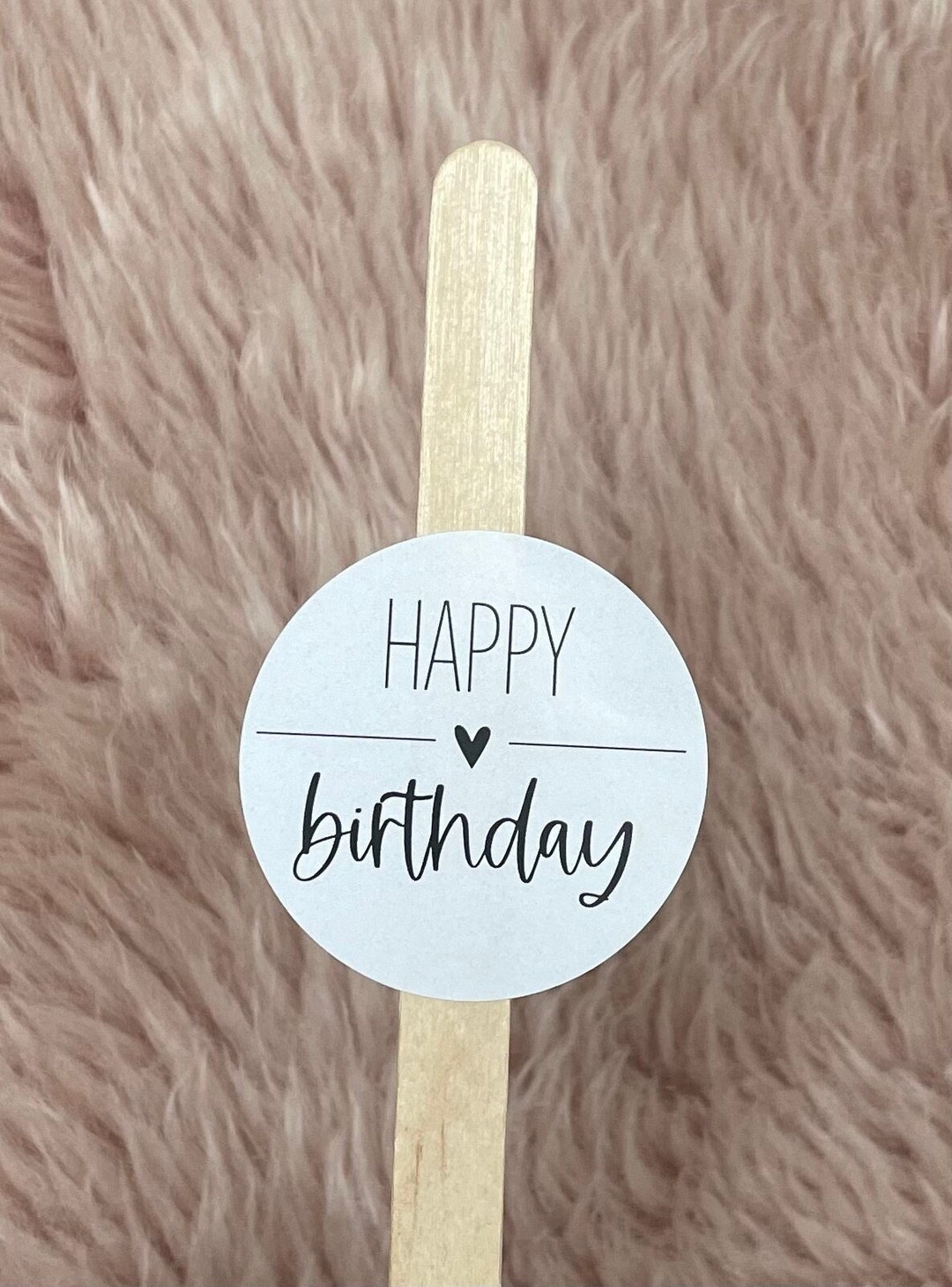 Sticker HAPPY BIRTHDAY Sticker Label - Etsy