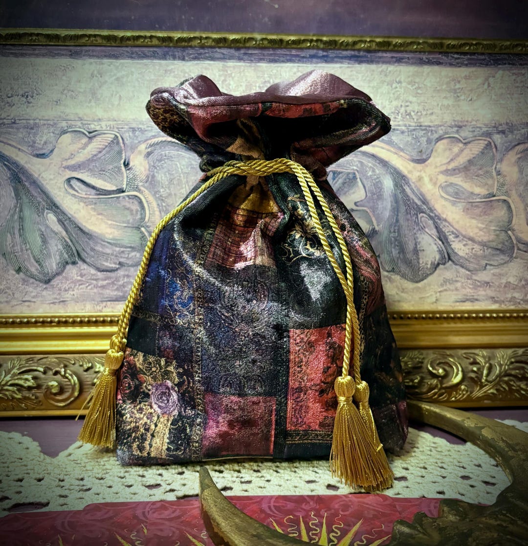 Whimsigoth Patchwork Style Velvet Tarot Bag - Etsy
