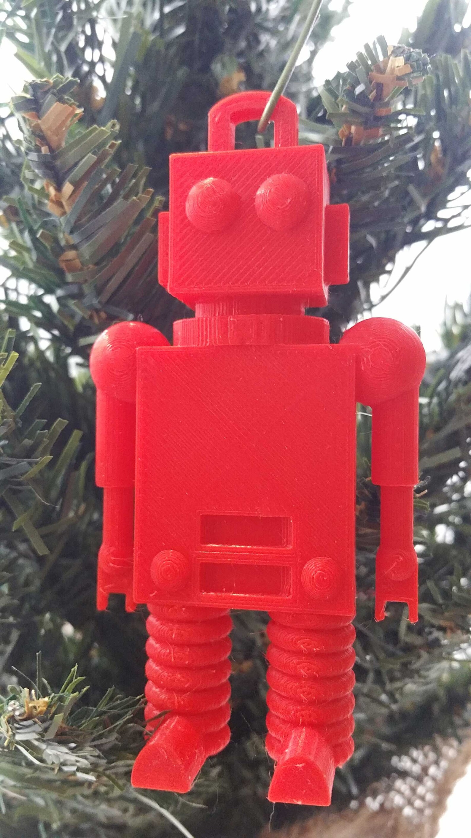 Robot Christmas Ornament - Etsy