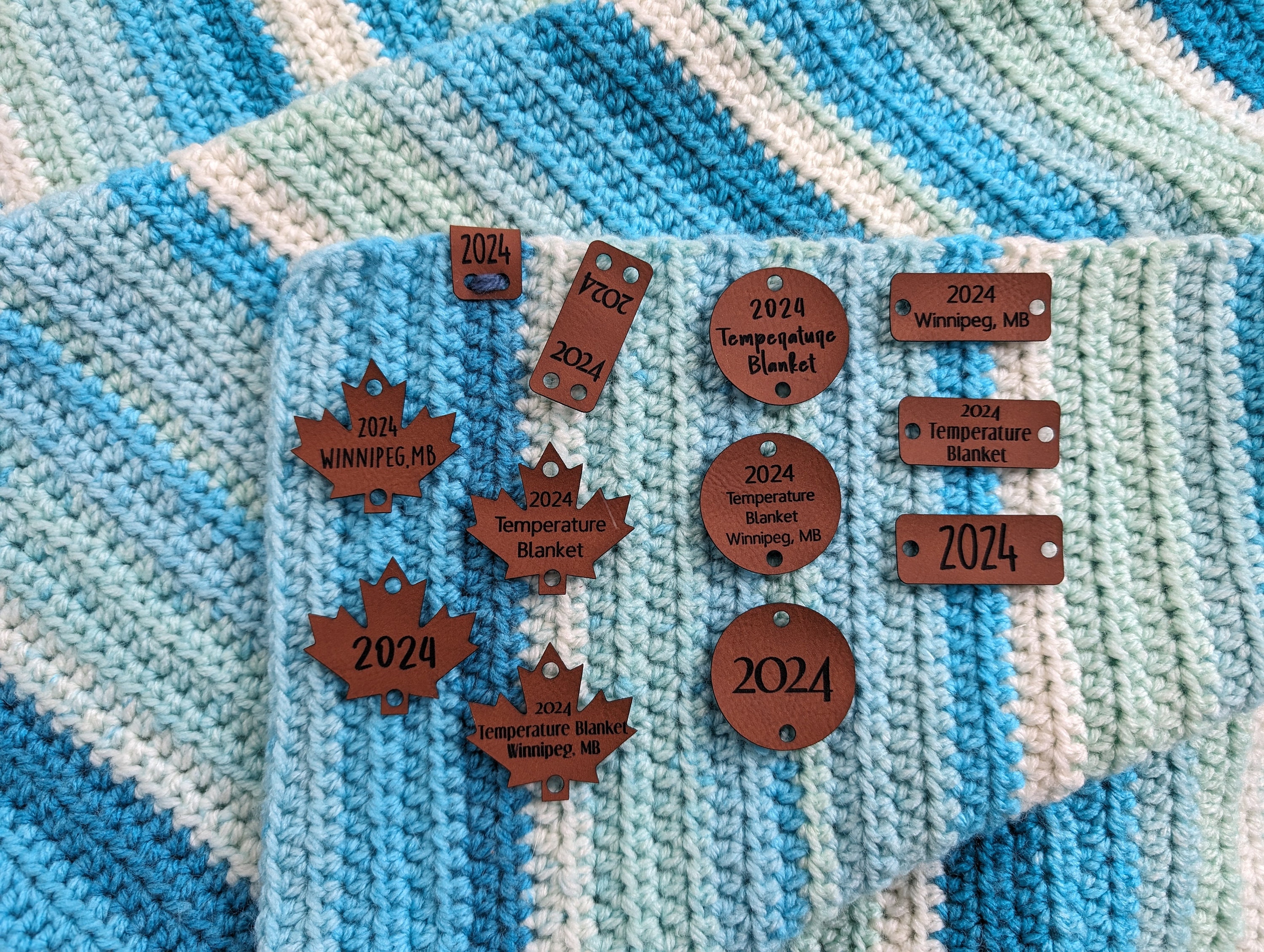 Canadian/celsius Wood Temperature Blanket Colour Key / Guide With ...
