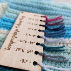 Canadian/celsius Wood Temperature Blanket Colour Key / Guide With ...