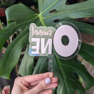 Sweet One - First Birthday Cake Topper - Donut and Sprinkles - Etsy