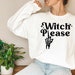 Retro Halloween Witch Clipart, Mystic Witch Clipart, Magical Witch ...