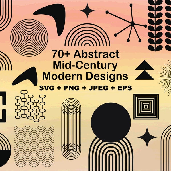 Mid Century Svg - Etsy