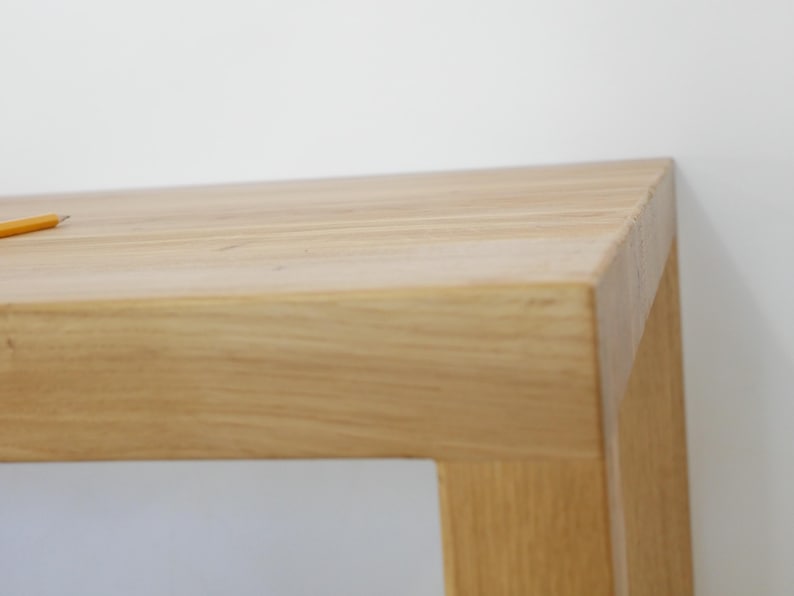 Minimalist Oak Desk – Modern Solid Wood Work Desk – Handmade Office ...