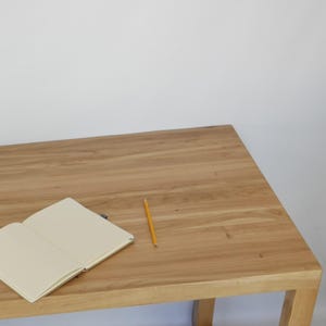 Minimalist Oak Desk – Modern Solid Wood Work Desk – Handmade Office ...