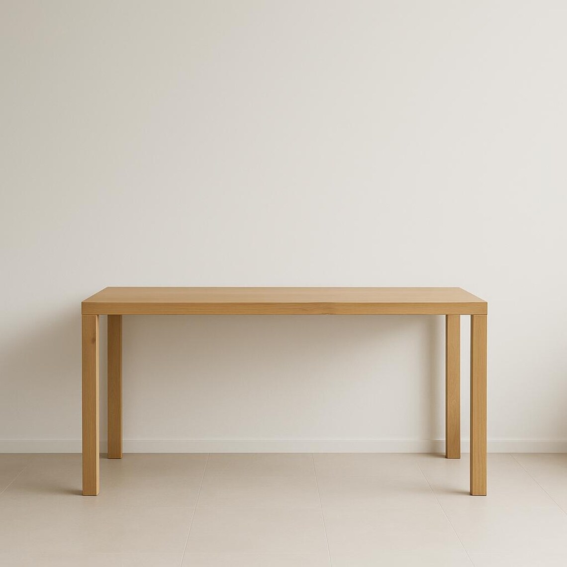 Minimalist Oak Desk – Modern Solid Wood Work Desk – Handmade Office ...