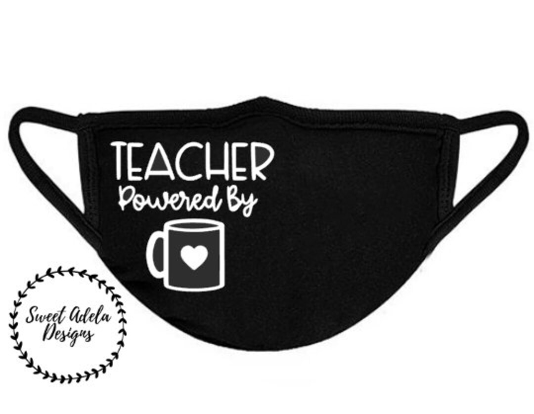 Teacher Face Mask Back to School Face Covering Coffee - Etsy