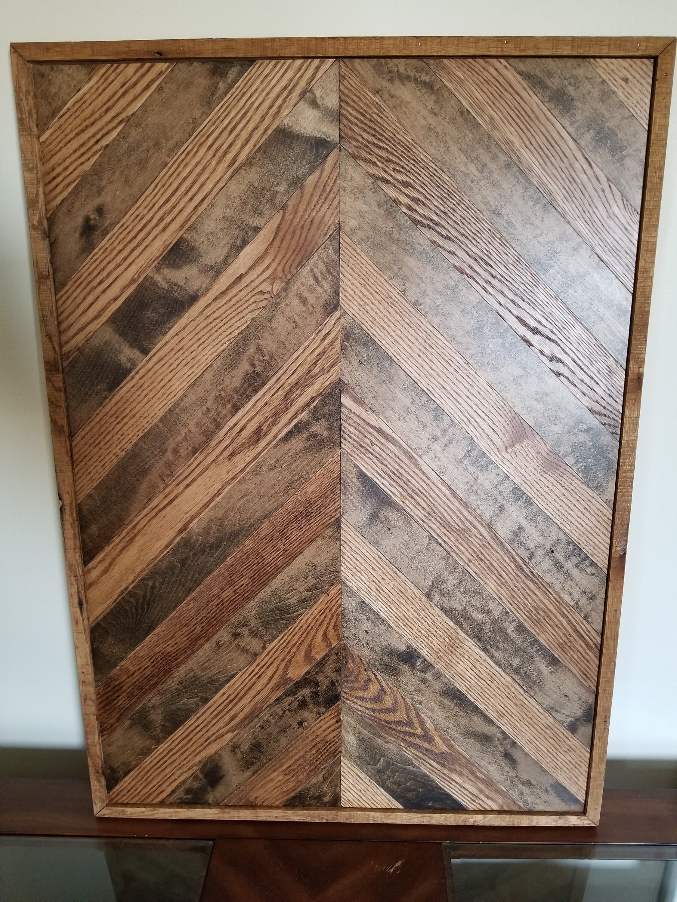 Chevron Wooden Wall Art - Etsy