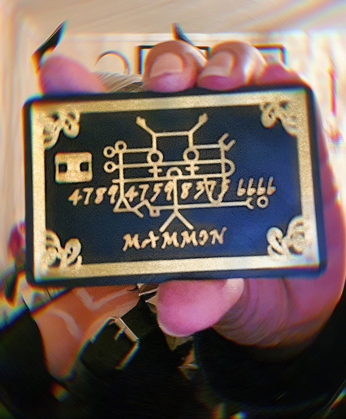 Obey Me Mammon goldie Credit Card in Silver / Platinum - Etsy