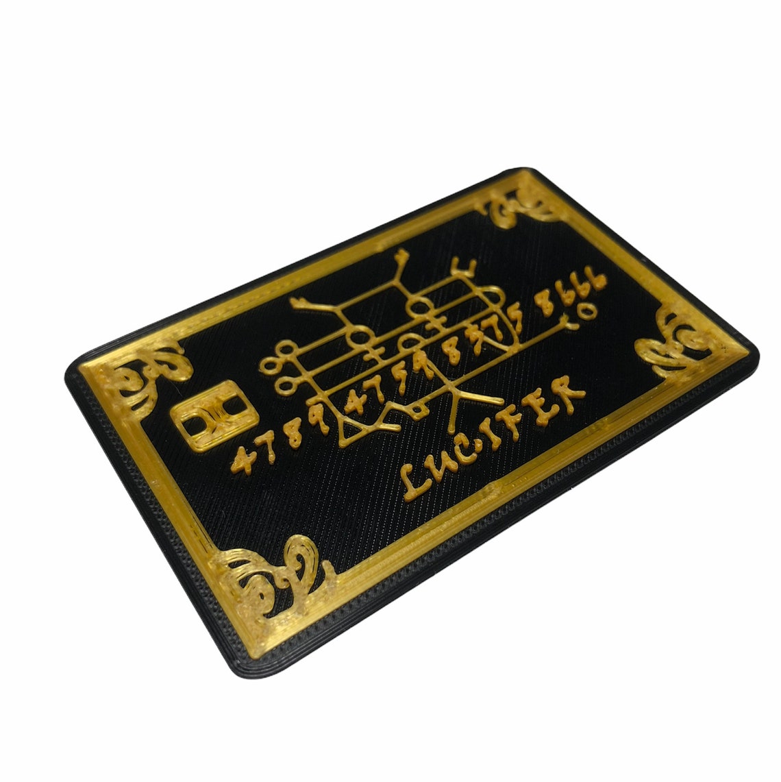 Obey Me Lucifer goldie Credit Card - Etsy UK