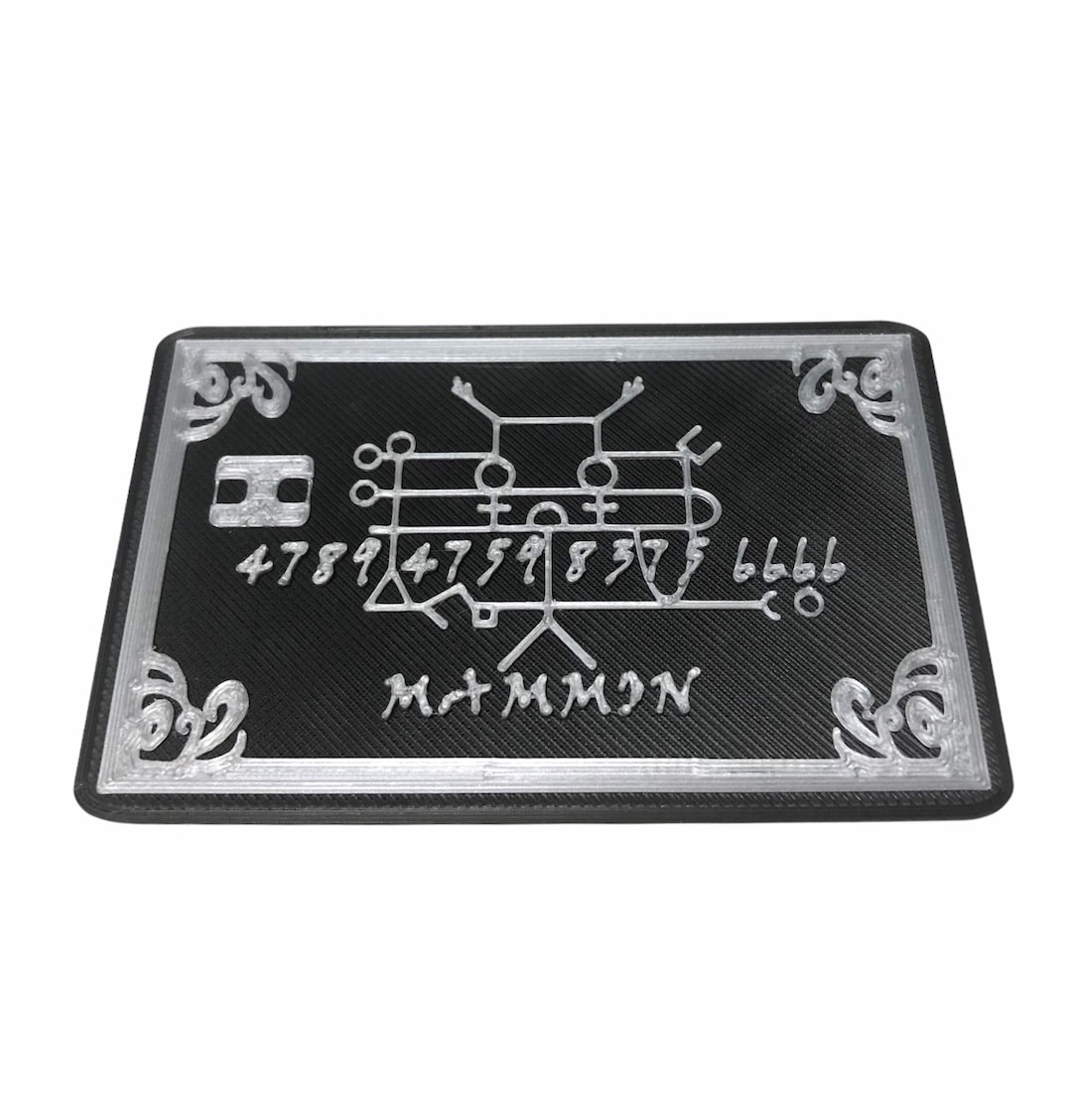 Obey Me! Mammon ‘goldie’ Credit Card in Silver / Platinum - Etsy