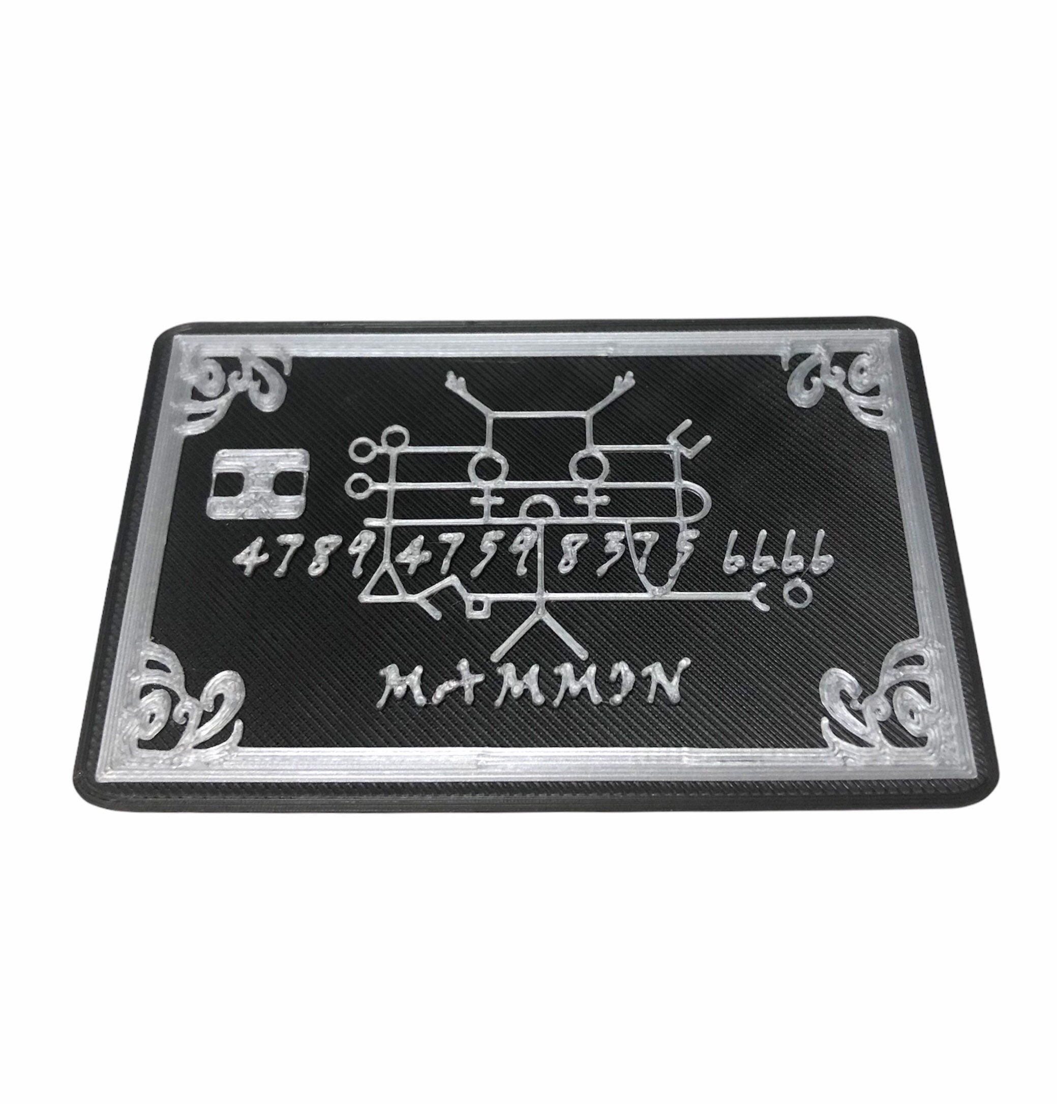 Obey Me Mammon goldie Credit Card in Silver / Platinum - Etsy