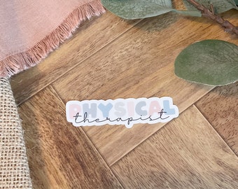 Physical Therapist Decal - Etsy