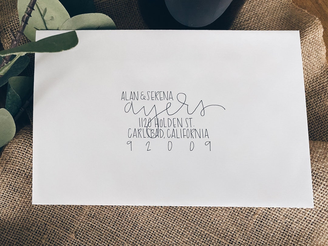 Handwritten Invitations Calligraphy Invitations Wedding - Etsy