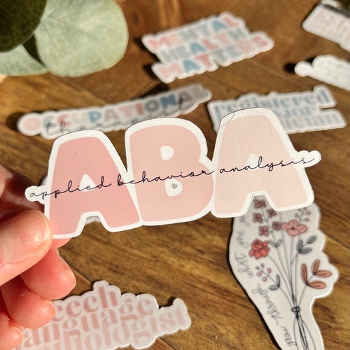 Applied Behavior Analysis Vinyl Sticker ABA BCBA Gift Ideas - Etsy