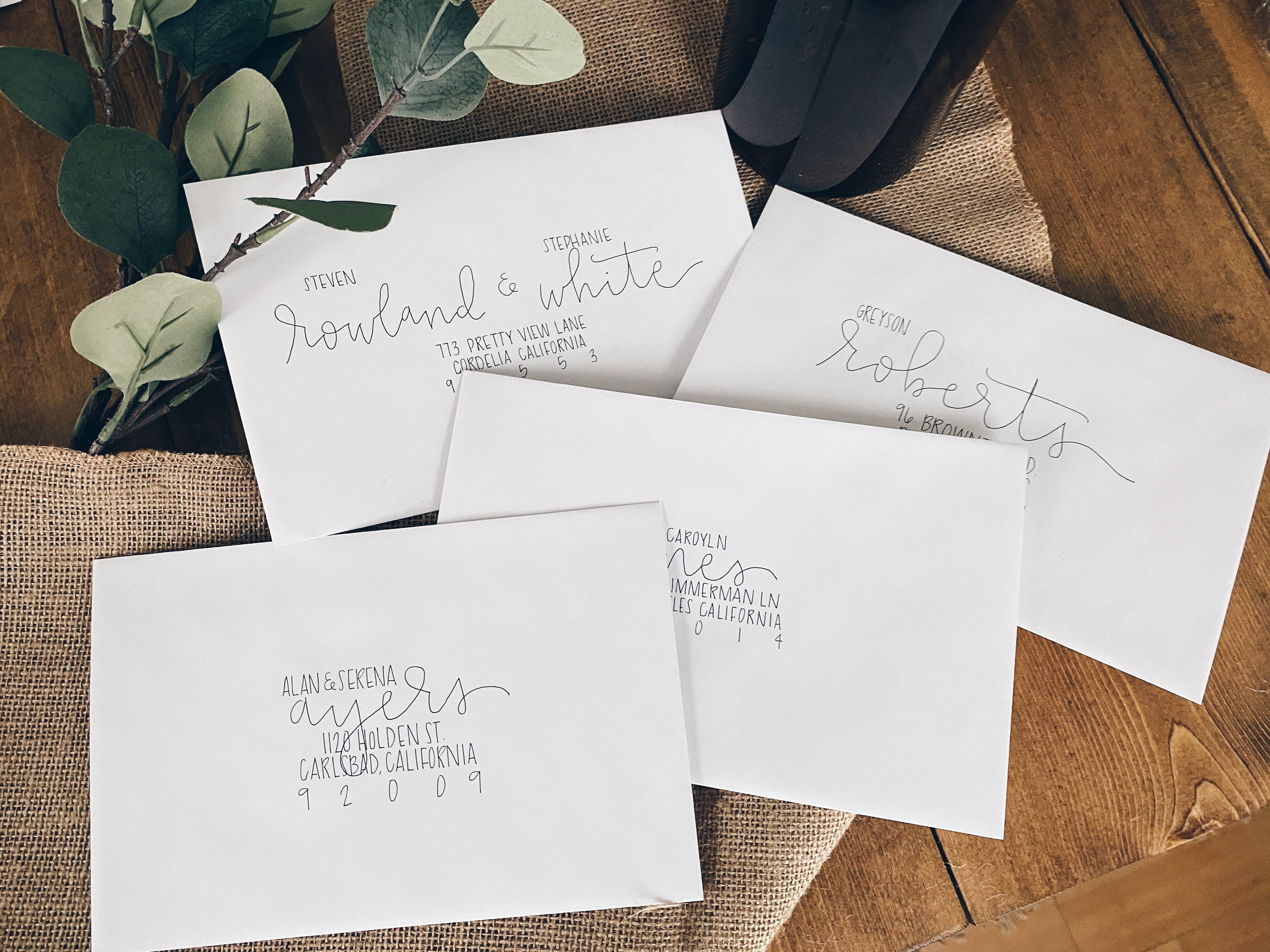 Handwritten Invitations Calligraphy Invitations Wedding - Etsy