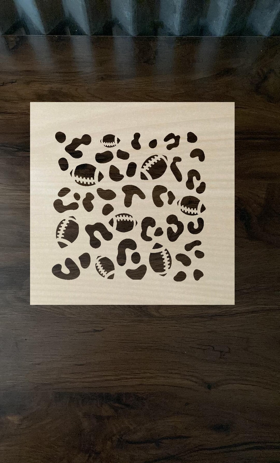 Bleach Stencil Football Print Stencil - Etsy